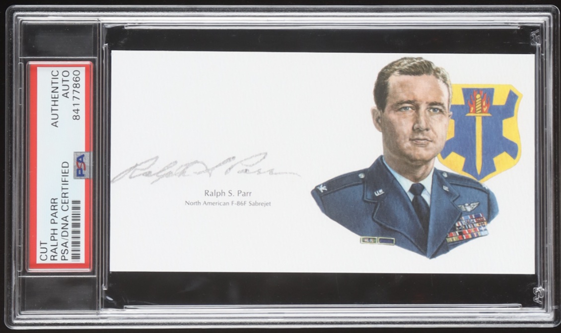 Ralph Parr Signed Cut With Portrait Art (PSA) | Pristine Auction