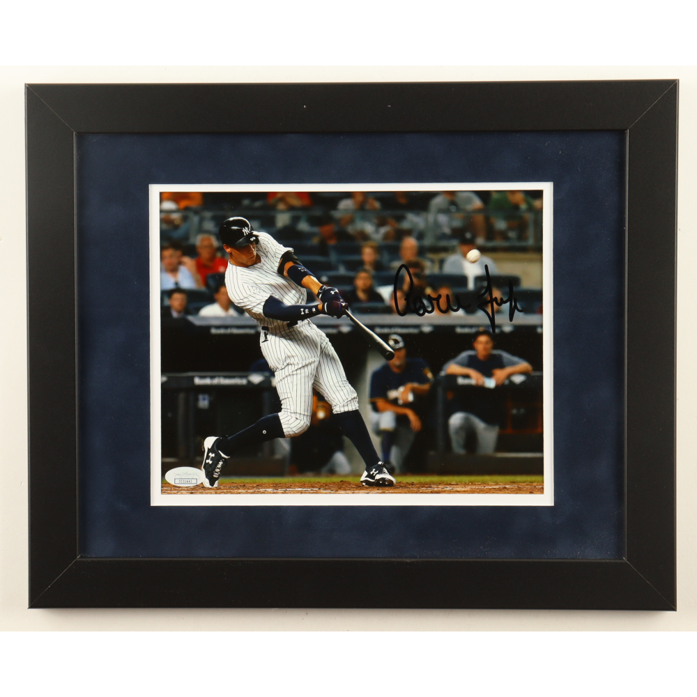 Aaron Judge Signed Yankees Custom Framed Photo Display (JSA) | Pristine ...