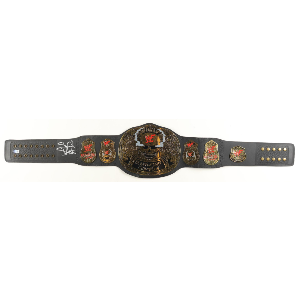 "Stone Cold" Steve Austin Signed Full-Size "Smoking Skull" World ...