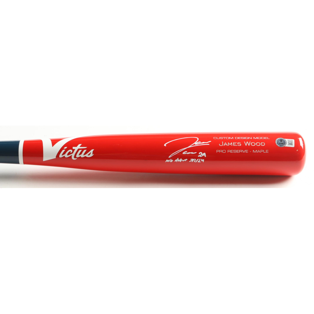 James Wood Signed Victus Player Model Baseball Bat Inscribed "MLB Debut ...