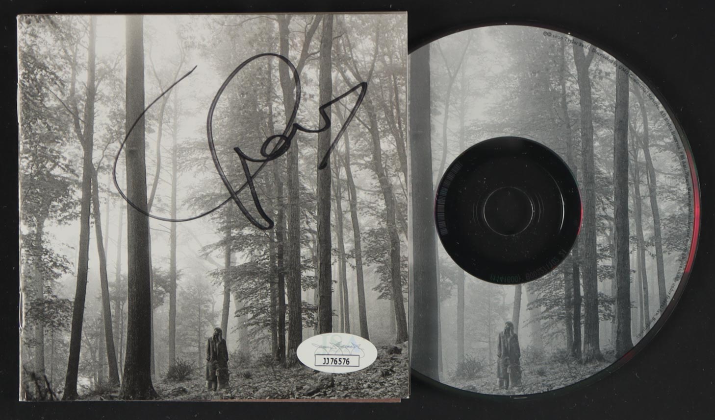 Taylor Swift Signed Custom Framed "Folklore" CD Album Insert Display ...