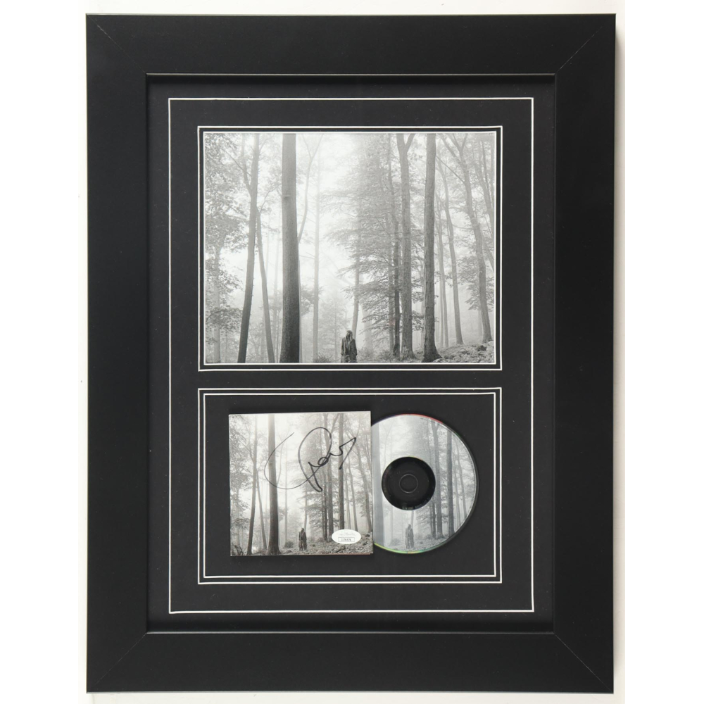 Taylor Swift Signed Custom Framed "Folklore" CD Album Insert Display ...