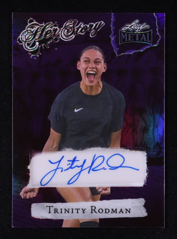 Trinity Rodman 2024 Leaf Metal Her Story Purple #HSTR1 #1/1 | Pristine ...