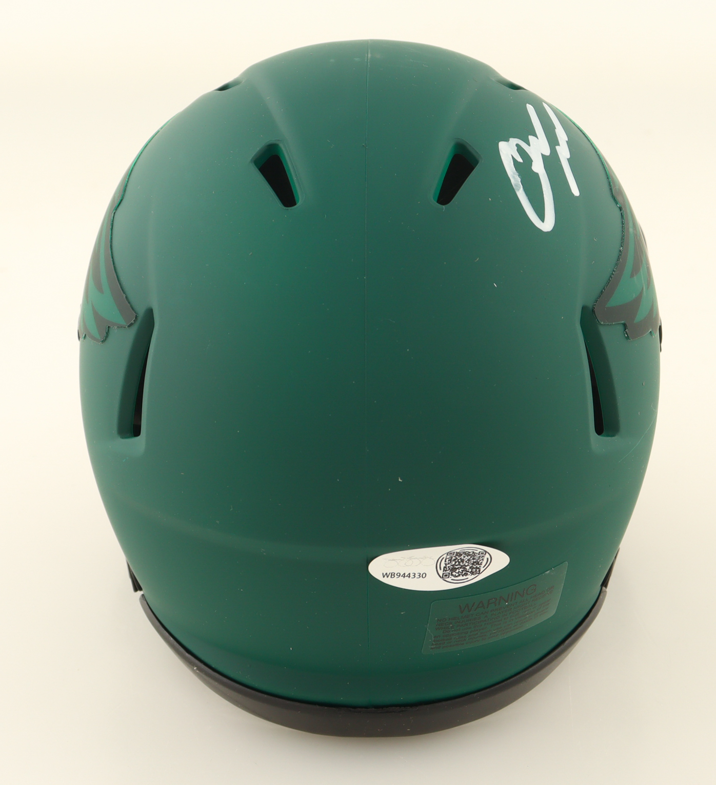 Quinyon Mitchell Signed Eagles Rave Alternate Speed Mini Helmet (JSA ...