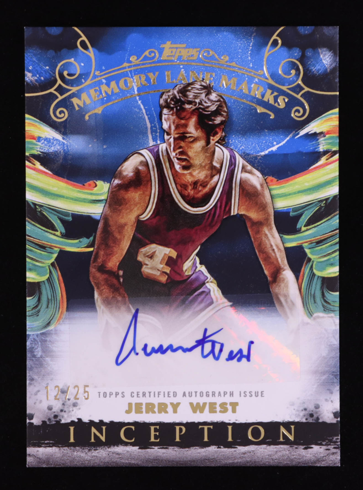 Jerry West 2024 Topps Inception #MLM-JW Memory Lane Marks Price Guide ...