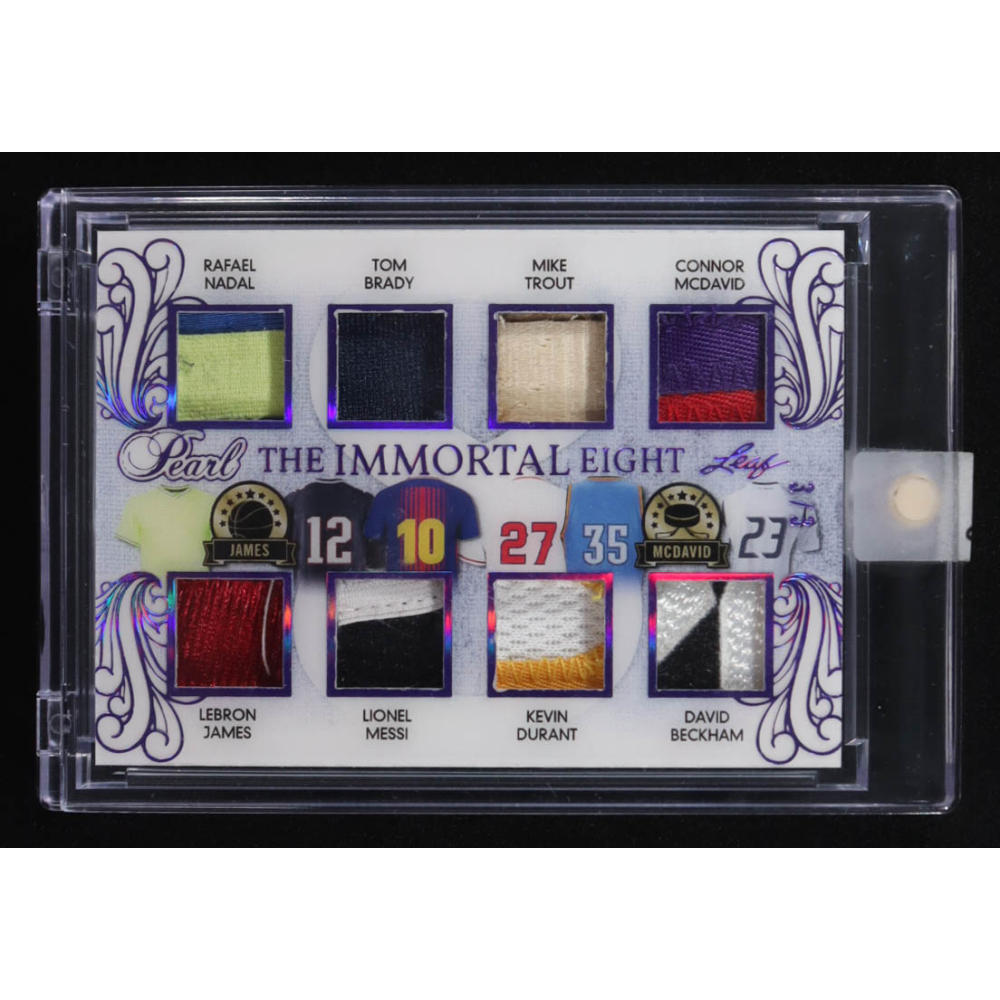 2019 Leaf Pearl The Immortal Eight Purple LeBron James / Lionel Messi ...