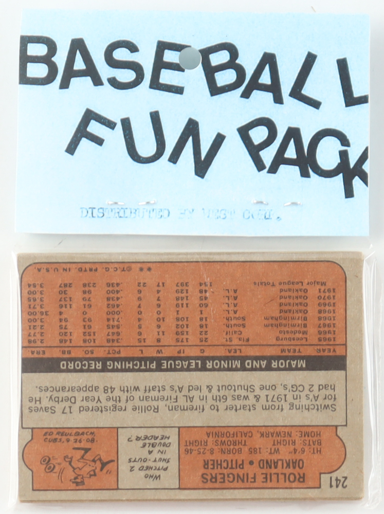 1972 Topps Baseball Card Fun Pack with (10) Cards | Pristine Auction