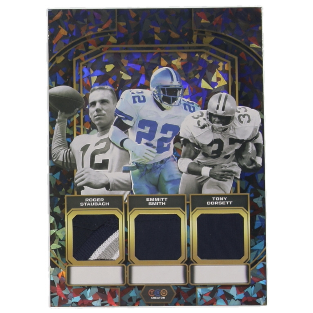 Roger Staubach | Emmitt Smith | Tony Dorsett 2024 TruCreator Collection ...