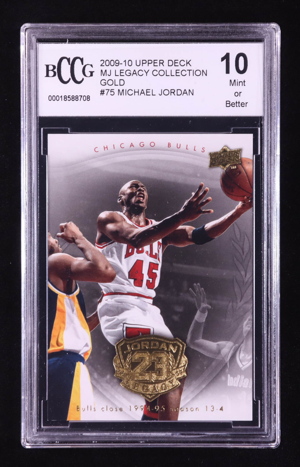 Michael Jordan 2009-10 Upper Deck Michael Jordan Legacy Collection Gold ...