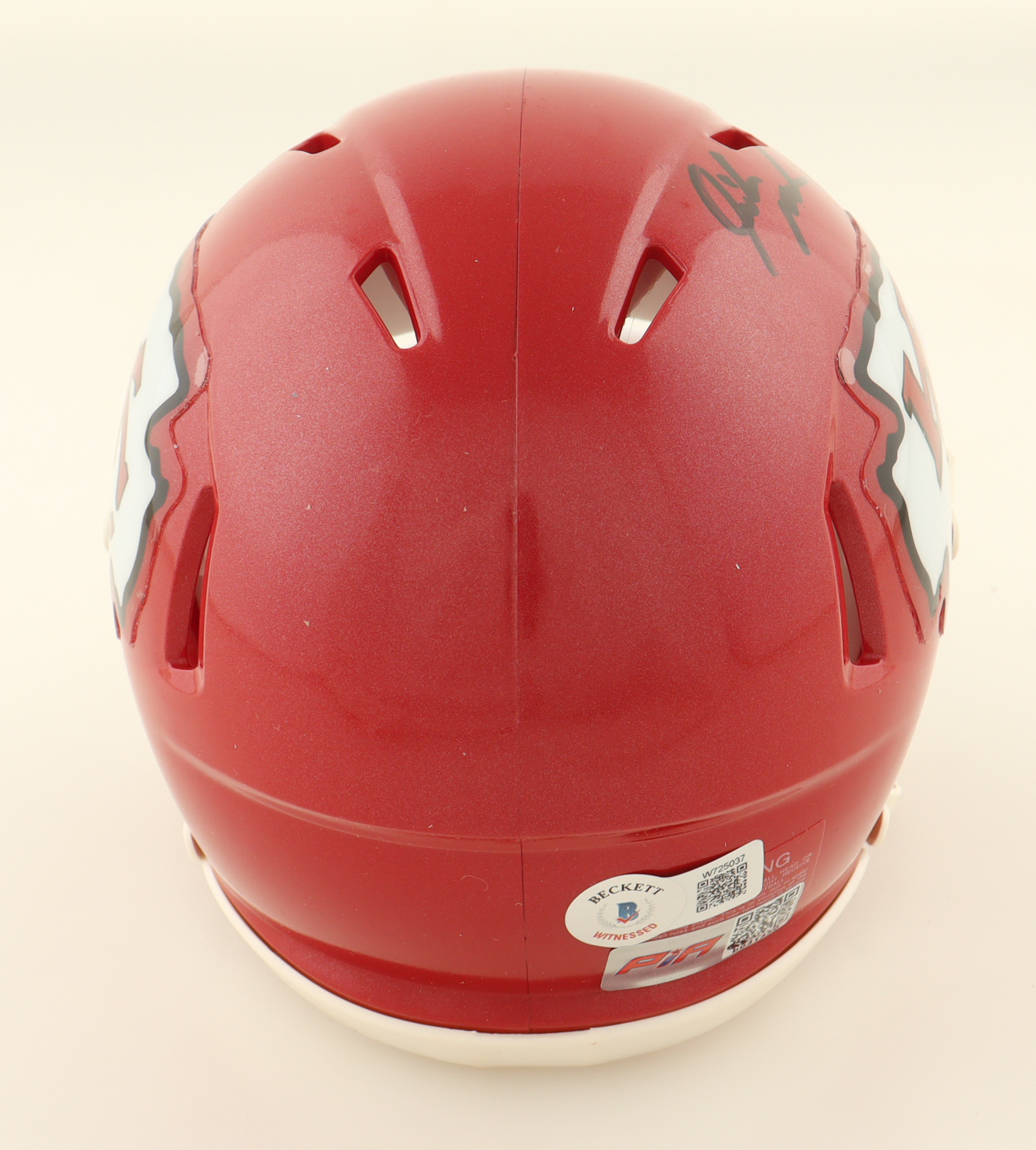 Isiah Pacheco Signed Chiefs Speed Mini Helmet (Beckett & PIA ...