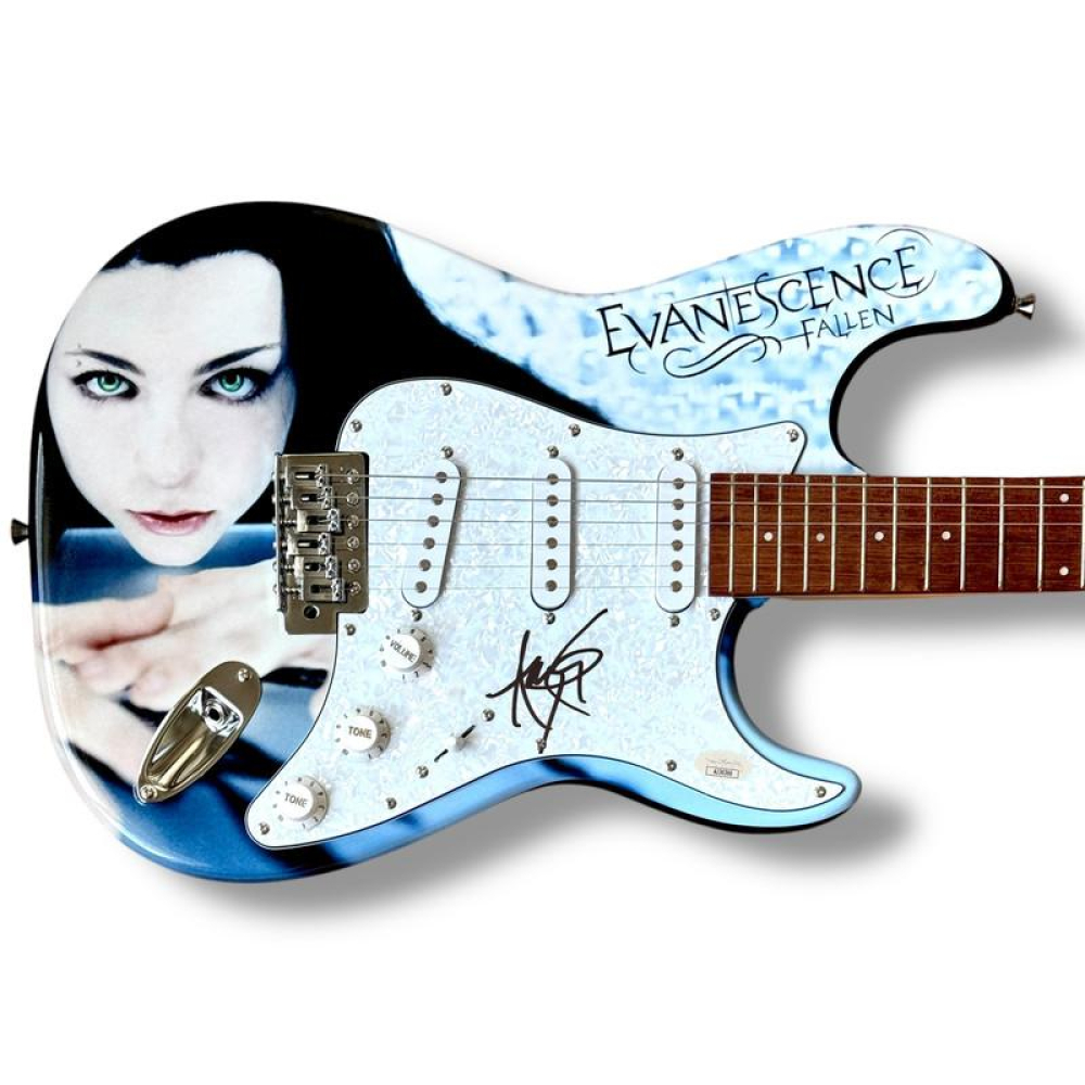 Amy Lee Signed "Evanescence - Fallen" Custom Stratocaster Guitar (JSA ...