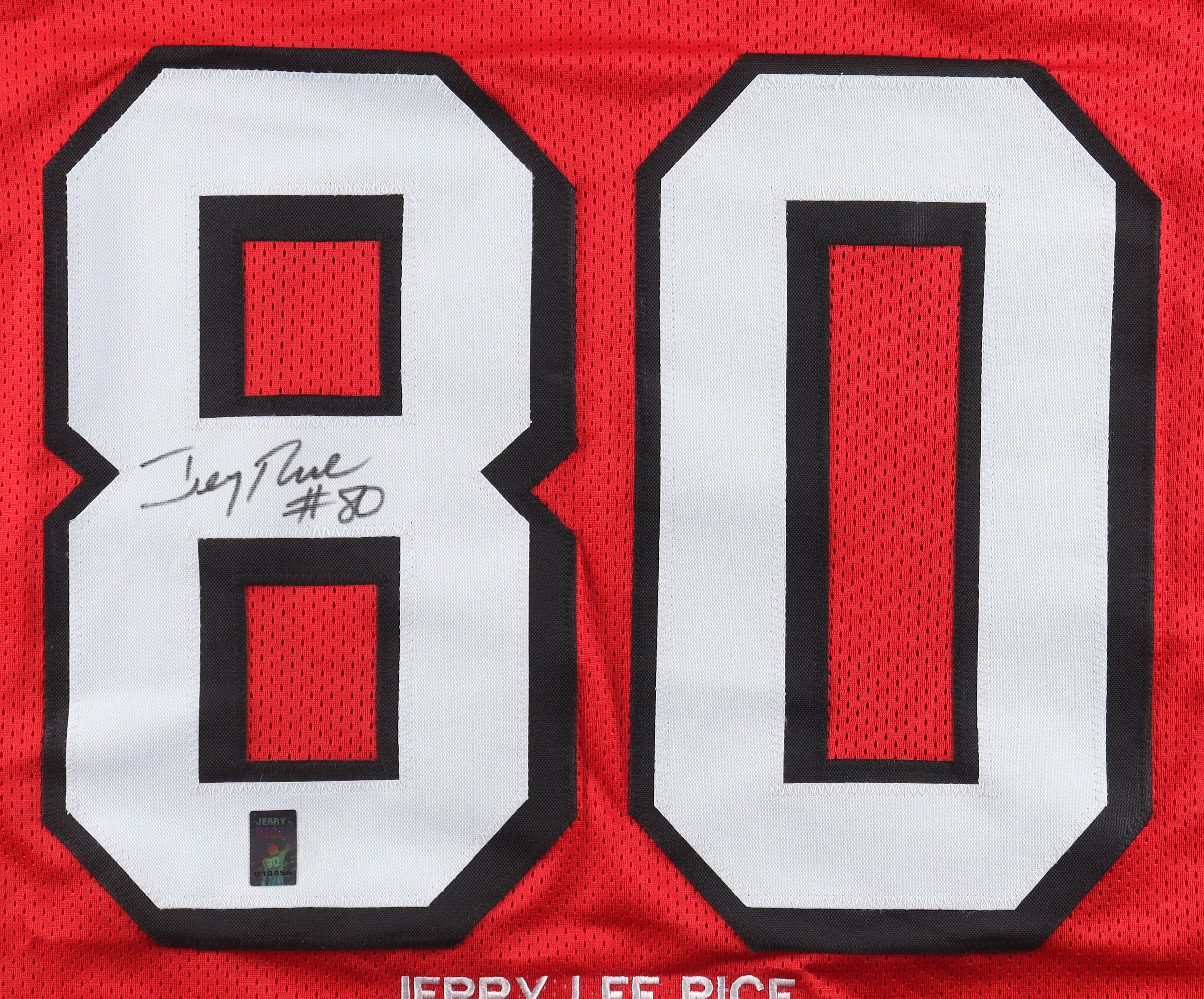 Jerry Rice Signed Career Highlight Stat Jersey (Rice) | Pristine Auction