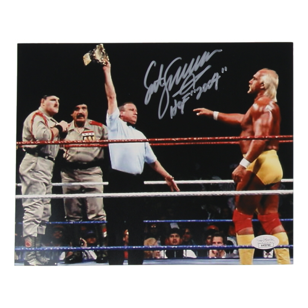 Sergeant Slaughter Signed WWE 8x10 Photo Inscribed "HOF 2004" (JSA ...