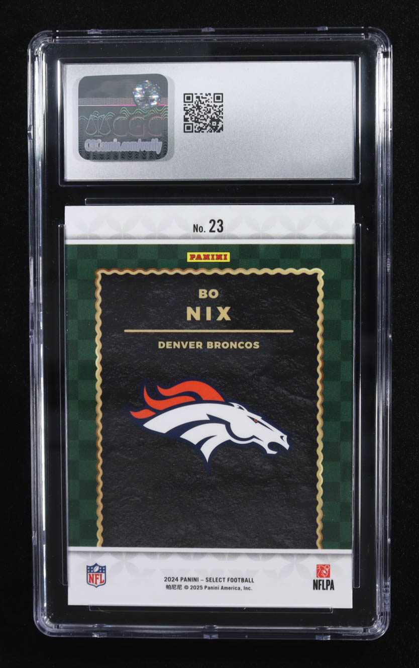 Bo Nix 2024 Select Score Select Throwback #23 RC (CGC 10) | Pristine ...