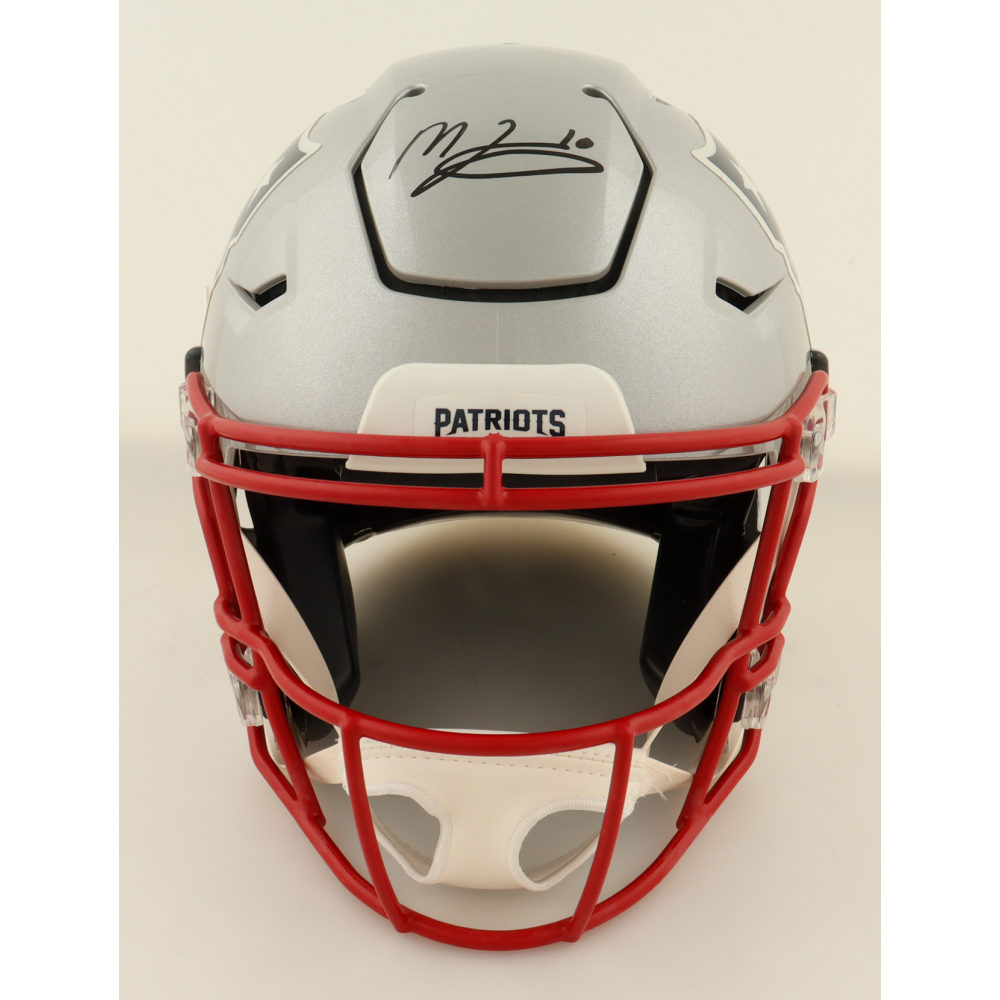 Mac Jones Signed Patriots Full-Size Authentic On-Field Speed Helmet ...