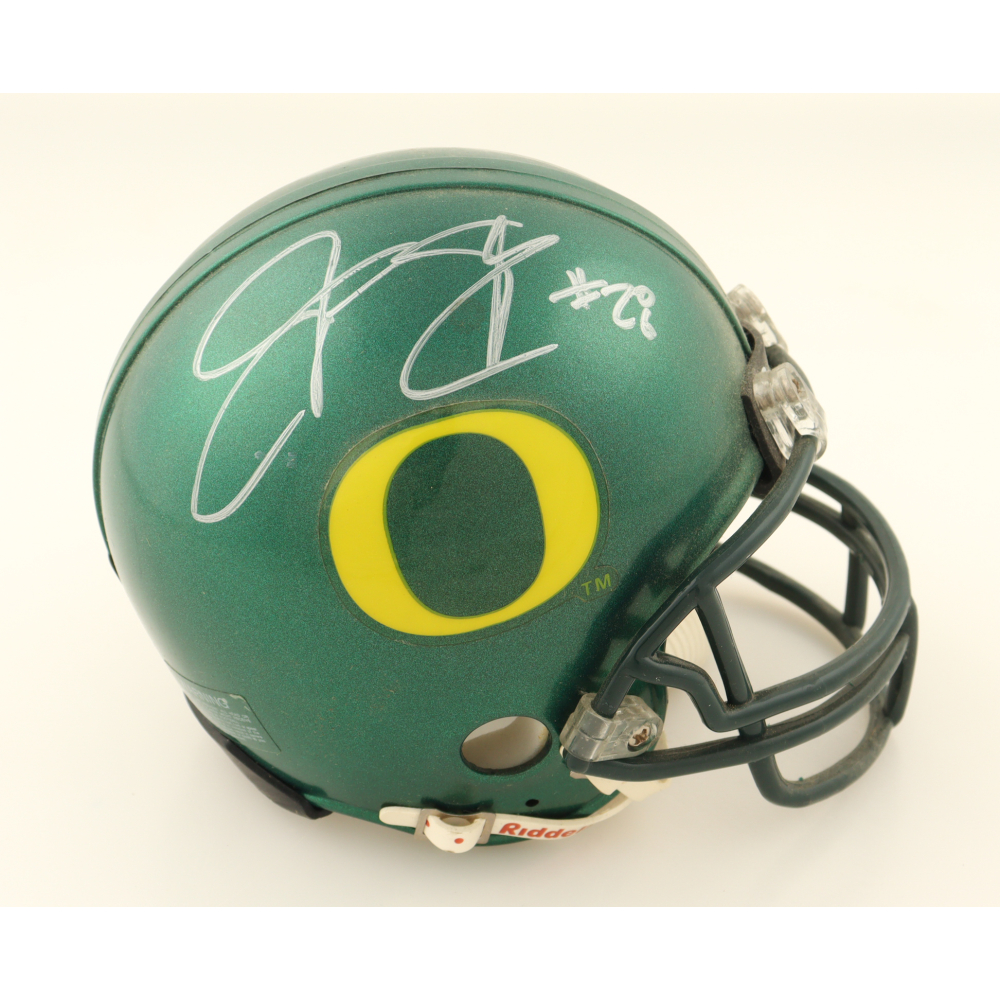 Jonathan Stewart & Dennis Dixon Signed Oregon Ducks Mini Helmet (JSA ...