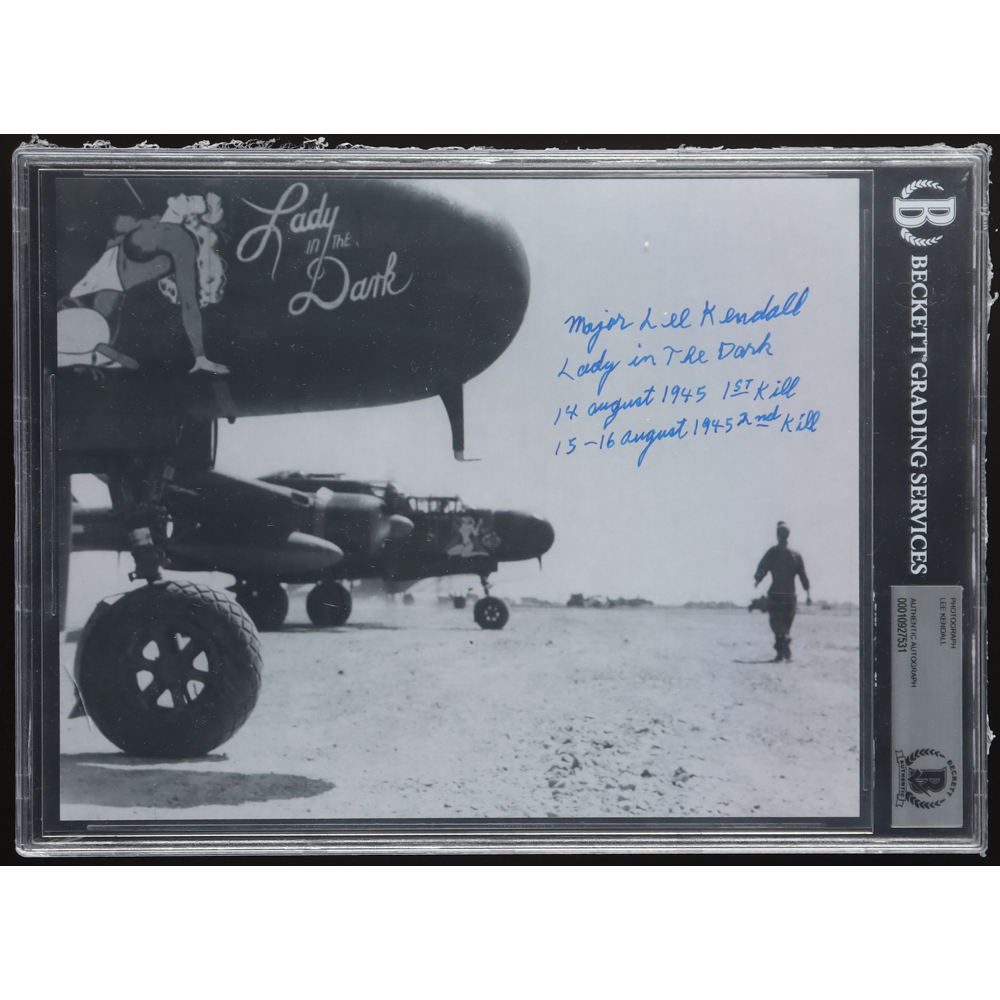 Lee Kendall Signed 11x14 Photograph (PSA) WWII P-61 Lady in the Dark ...