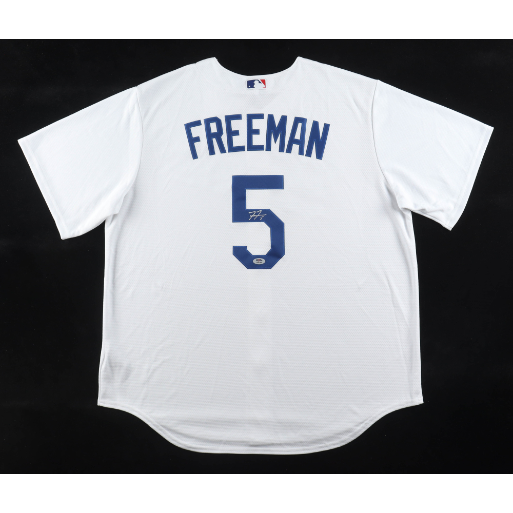 Freddie Freeman Signed Dodgers Nike Authentic Jersey (PSA) | Pristine ...