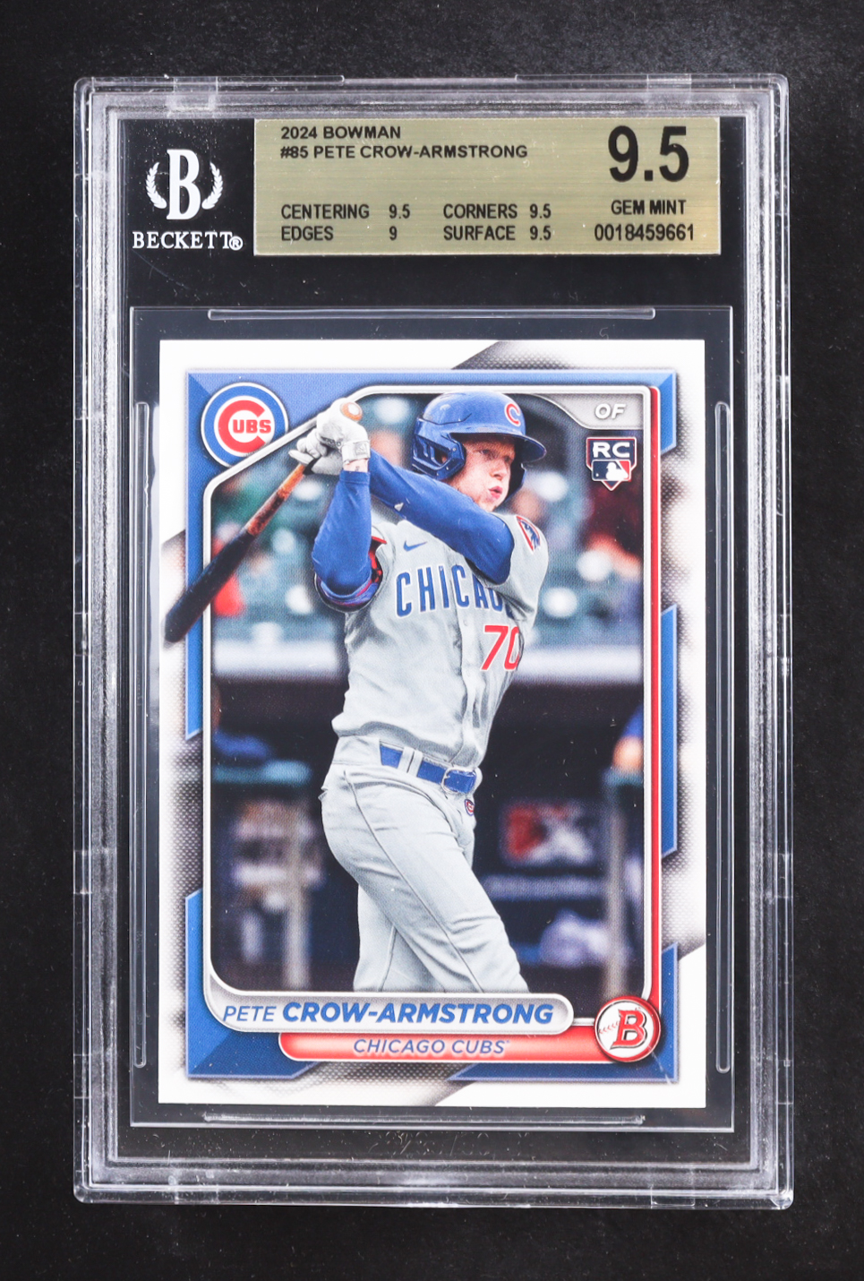 Pete Crow-Armstrong 2024 Bowman #85 RC (BGS 9.5) | Pristine Auction