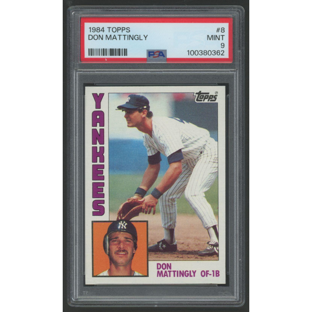 Don Mattingly 1984 Topps #8 RC (PSA 9) | Pristine Auction