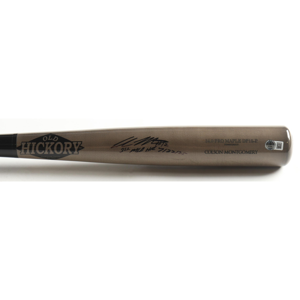 Colson Montgomery Signed Old Hickory Player Model Baseball Bat ...