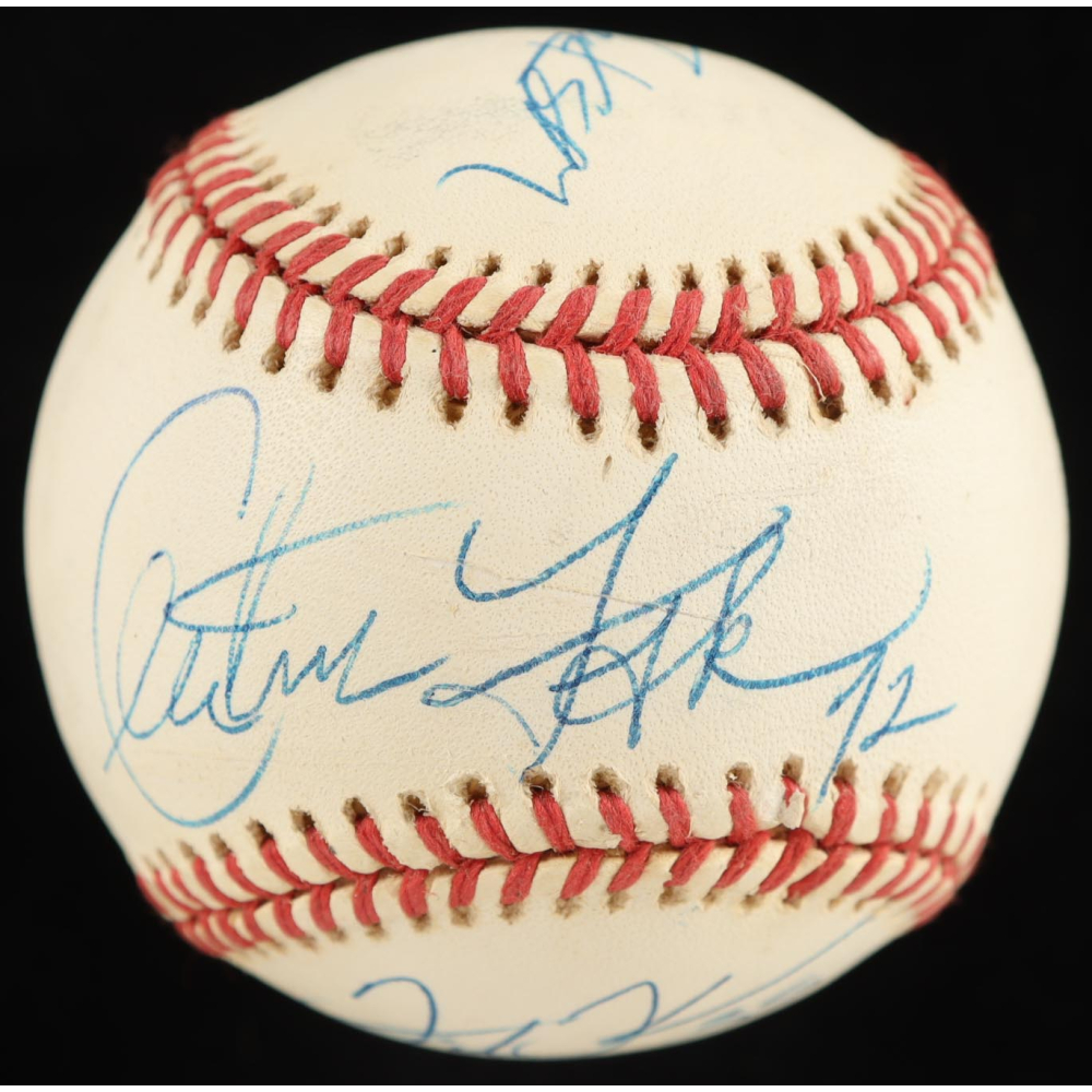 Frank Thomas, Carlton Fisk & Bo Jackson Signed OAL Baseball (JSA ...