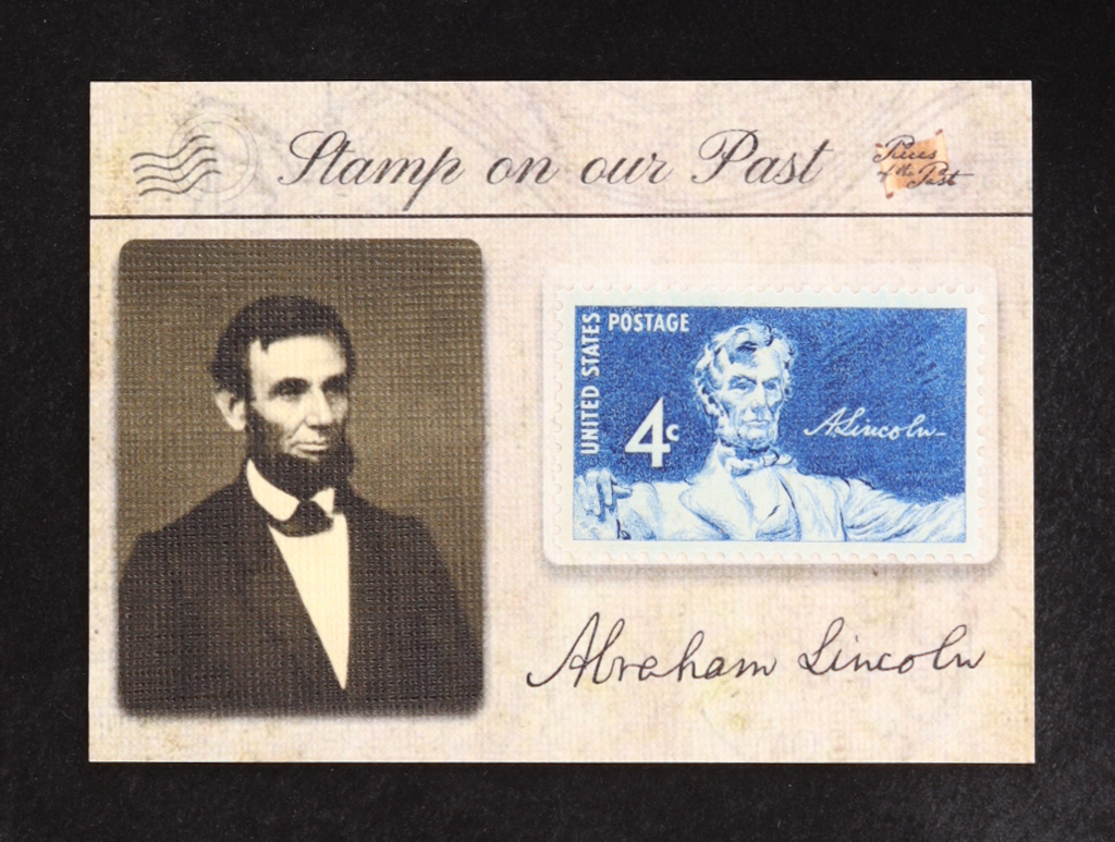 Abraham Lincoln 2018 Pieces of the Past Stamp on our Past Antiquity # ...