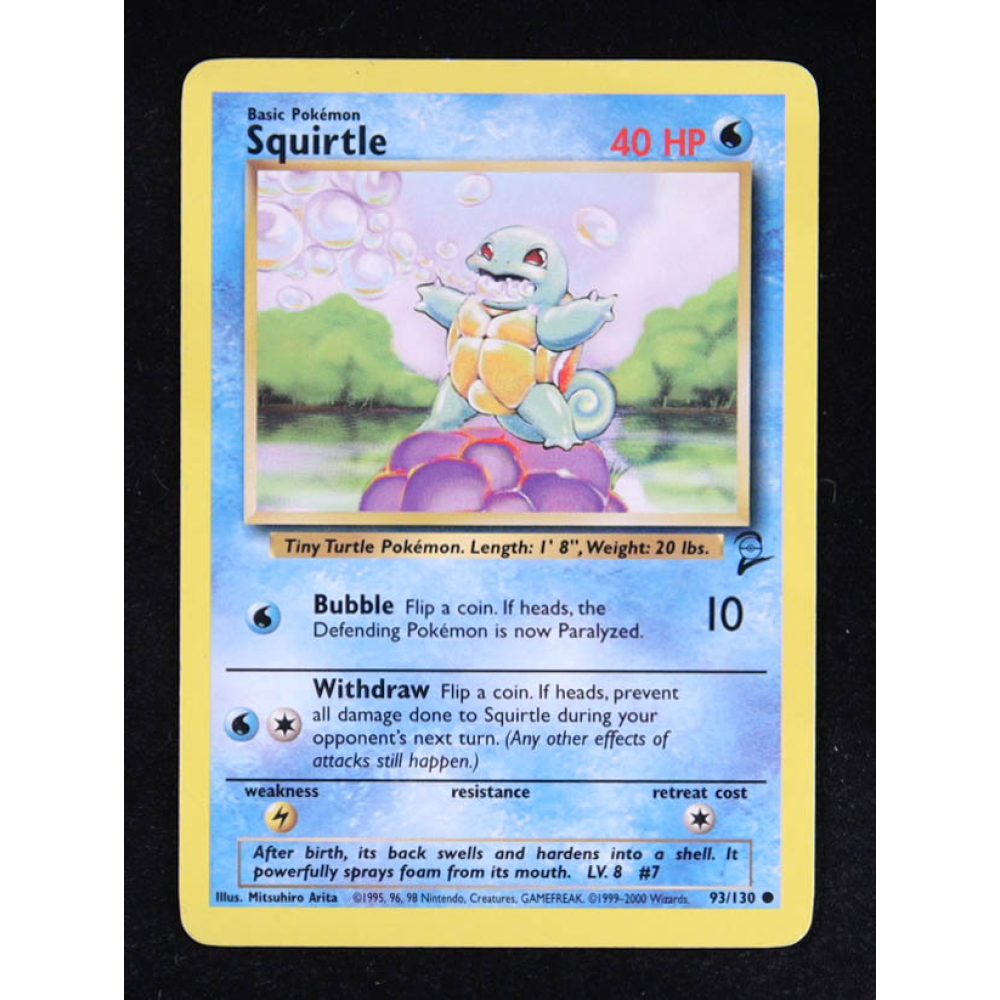Squirtle C 2000 Pokemon Base 2 Unlimited #93 | Pristine Auction
