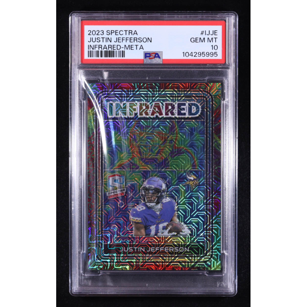 Justin Jefferson 2023 Spectra Infrared Meta #IJJE #23/25 (PSA 10 ...