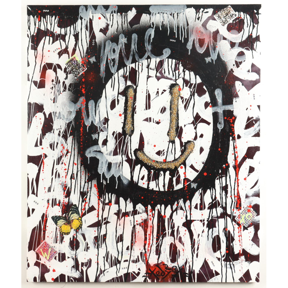 "Fading Smile" 2025 32x28 Original Painting on Canvas by Tadas Zaicikas ...