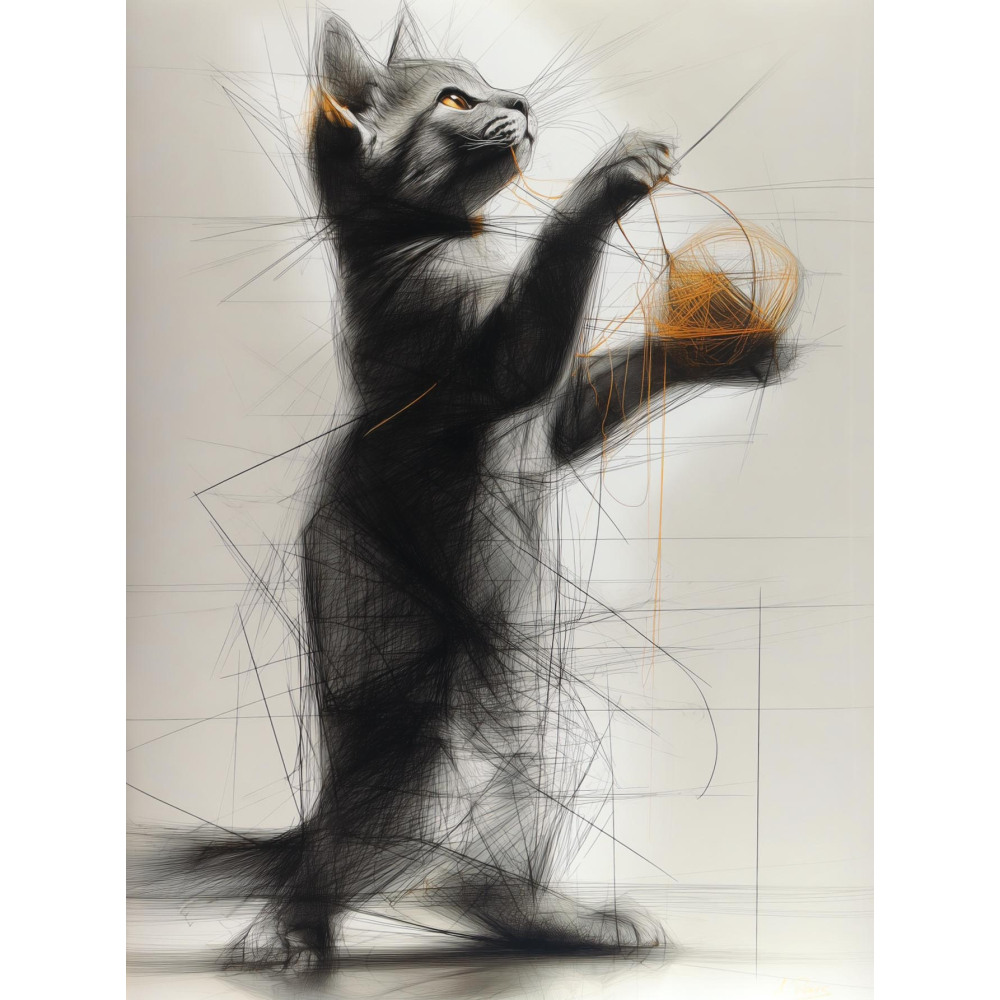 "Playful Impulse" 27x36 2025 Print by Elena Vaisman | Ele2Wais (Vaisman ...