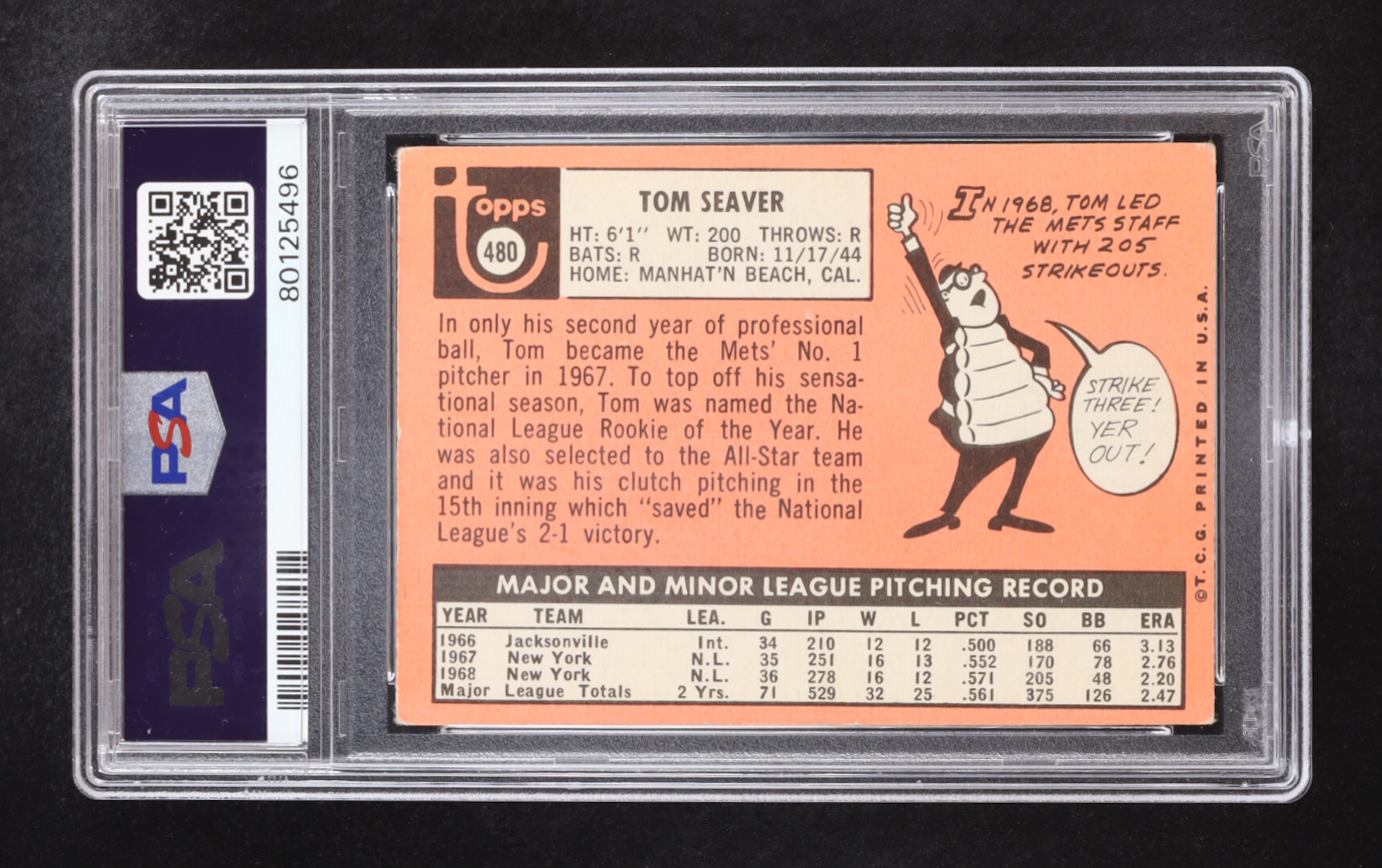 Tom Seaver 1969 Topps #480 (PSA 3) (MC) | Pristine Auction