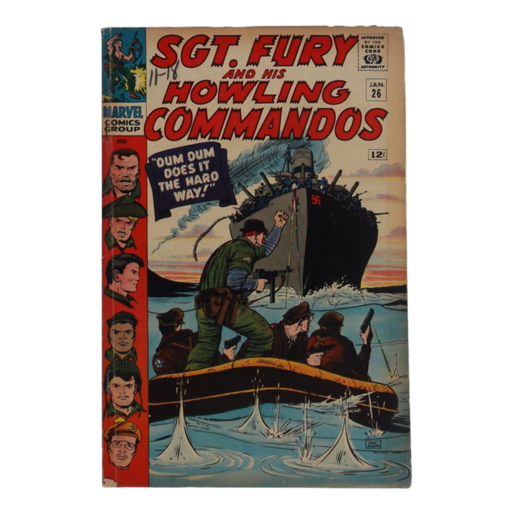 1965 "Sgt. Fury and His Howling Commandos" Issue #26 Marvel Comic Book ...
