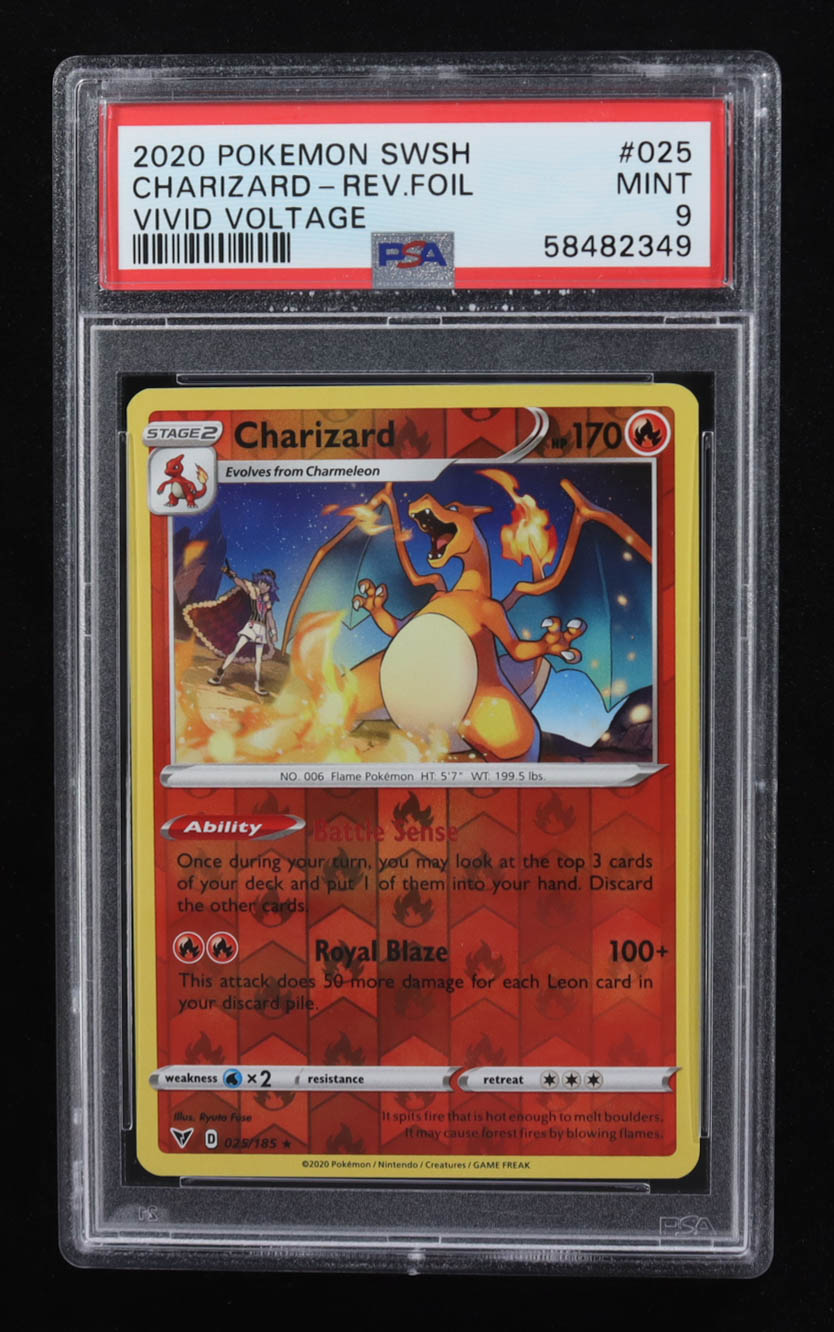 Charizard 2020 Pokemon Sword and Shield Vivid Voltage #25 Reverse Holo ...