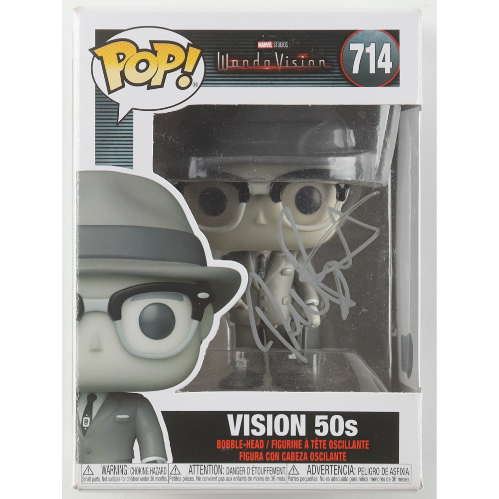 Paul Bettany Signed "Wanda Vision" Vision (50s) #714 Funko Pop! Vinyl ...