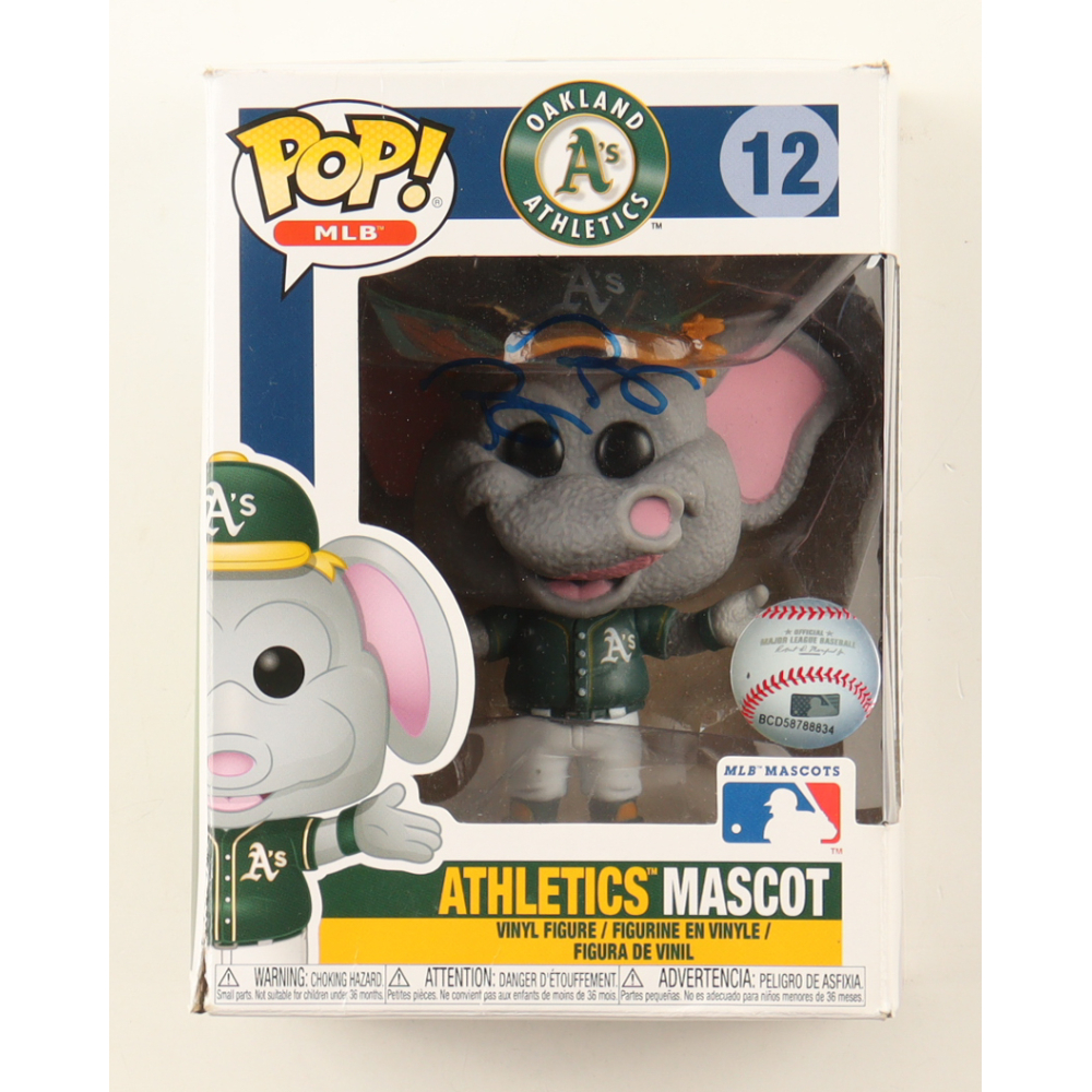 Billy Beane Signed Athletics #12 Athletics Mascot Funko Pop! Vinyl ...