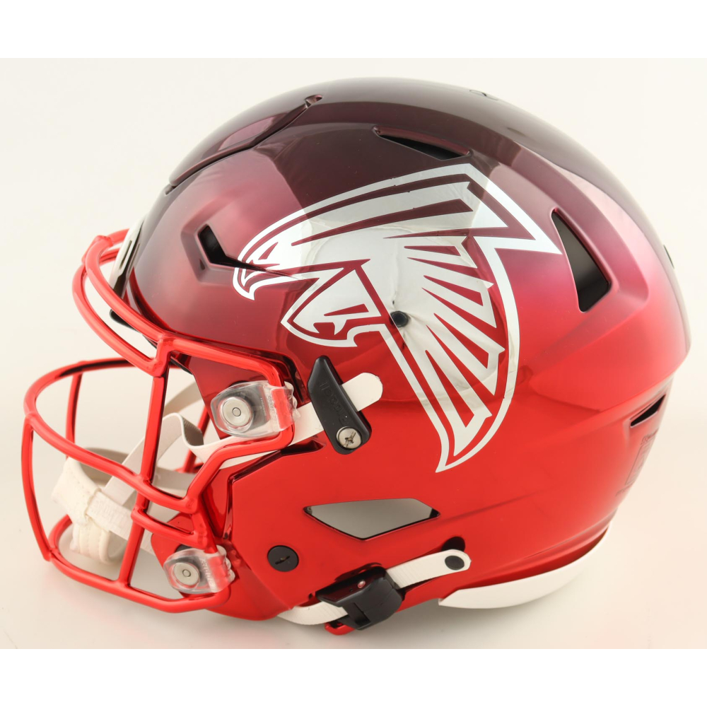 Michael Penix Jr. Signed Falcons Full-Size Authentic On-Field Chrome ...