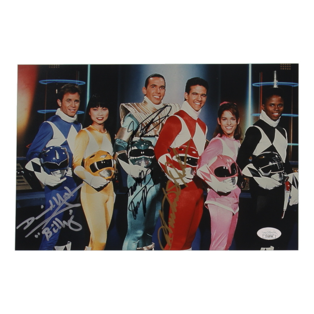 Jason David Frank, Austin St. John, & David Yost Signed "Mighty Morphin ...