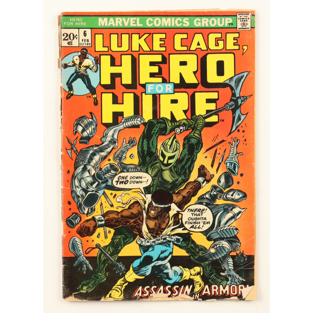 1973 "Luke Cage Hero For Hire" Issue #6 Marvel Comic Book | Pristine ...