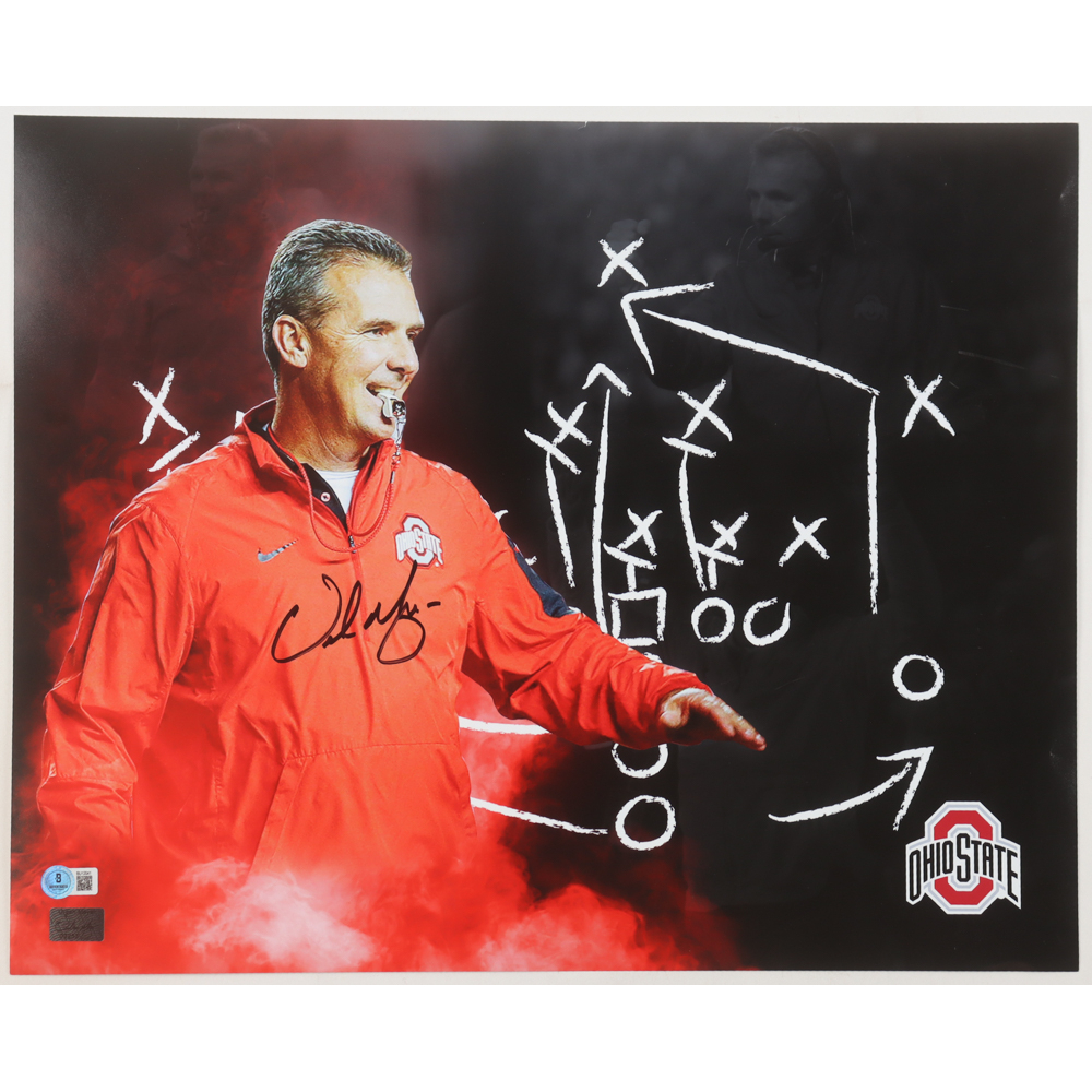 Urban Meyer Signed Ohio State Buckeyes 16x20 Photo (Beckett & Meyer ...