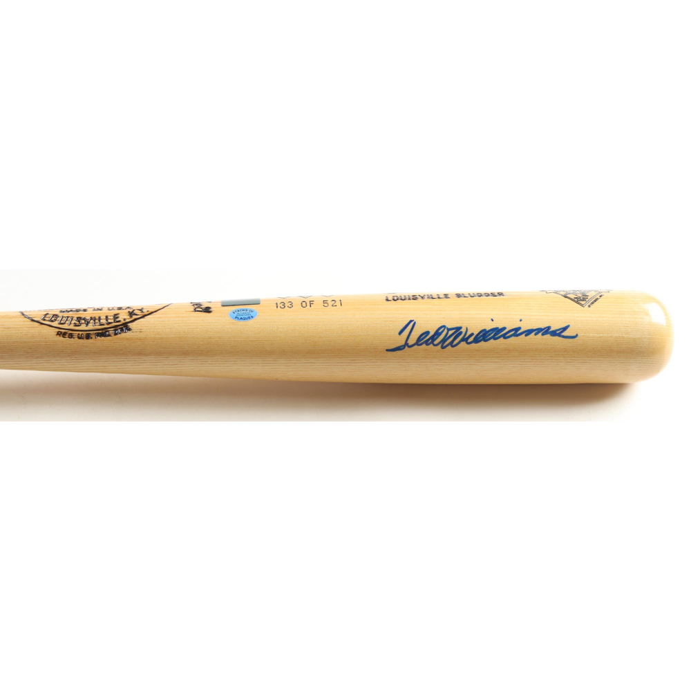 Ted Williams Signed Louisville Slugger Pro Baseball Bat (Stacks of ...