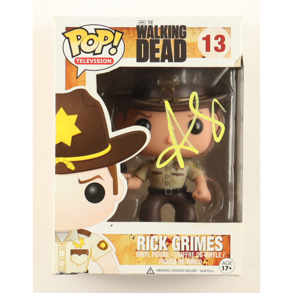 Andrew Lincoln Signed "The Walking Dead" #13 Rick Grimes Funko Pop ...