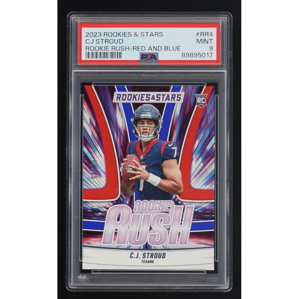 CJ Stroud 2023 Panini Rookies & Stars Rookie Rush-Red And Blue #RR4 RC ...