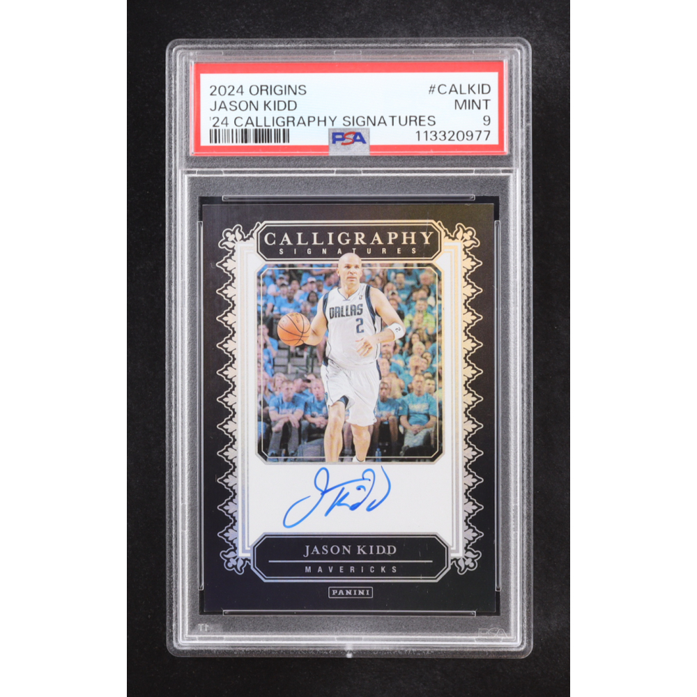 Jason Kidd 2024-25 Panini Calligraphy Signatures #CALKID (PSA 9 ...