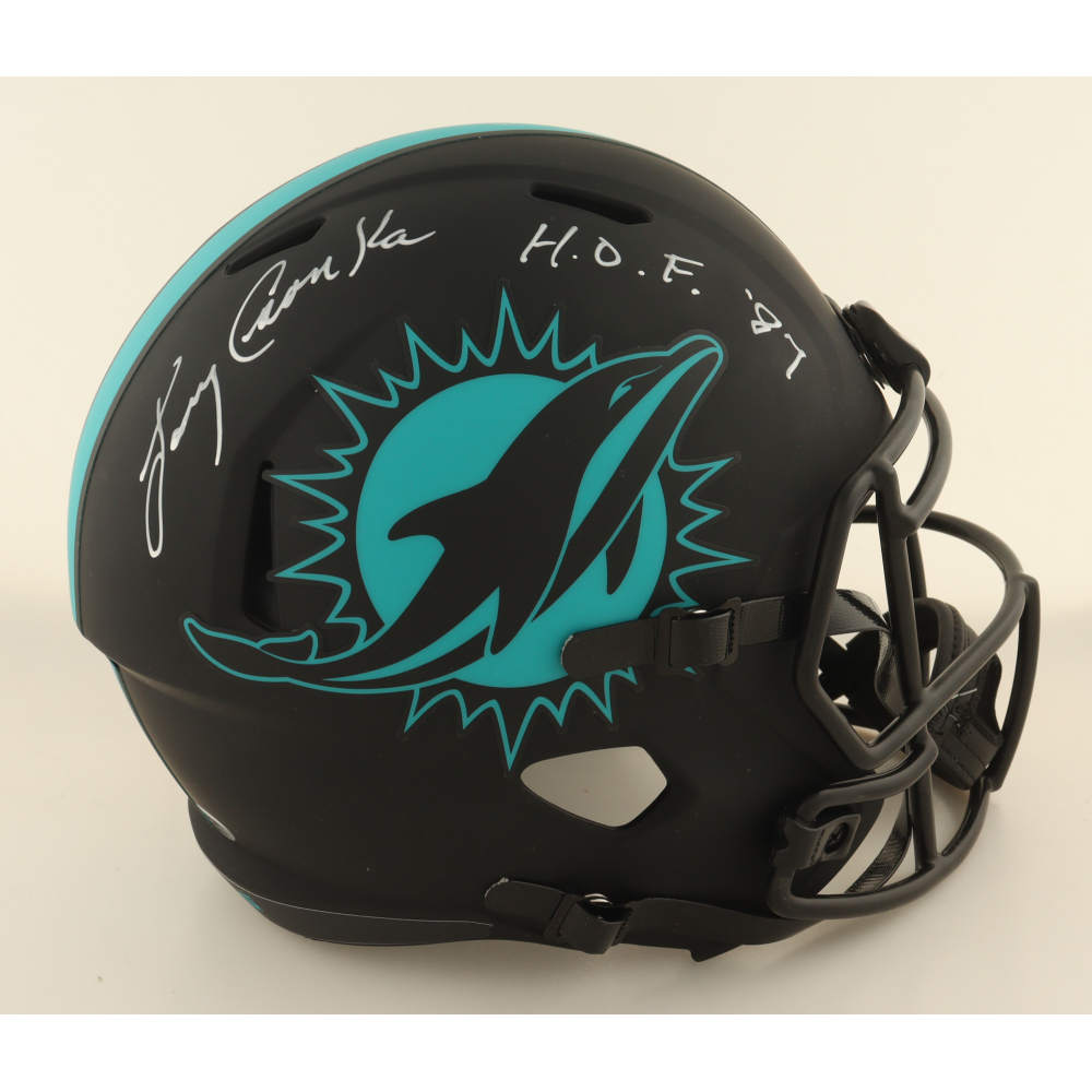 Larry Csonka Signed Dolphins Full-Size Eclipse Alternate Speed Helmet ...