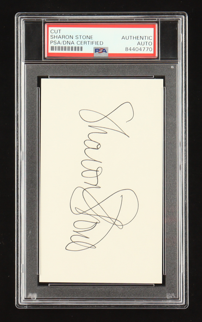 Sharon Stone Signed Cut (PSA) | Pristine Auction