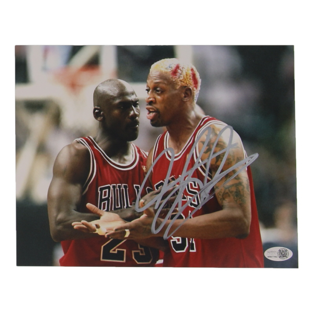 Dennis Rodman Signed Bulls 8x10 Photo (JSA) | Pristine Auction