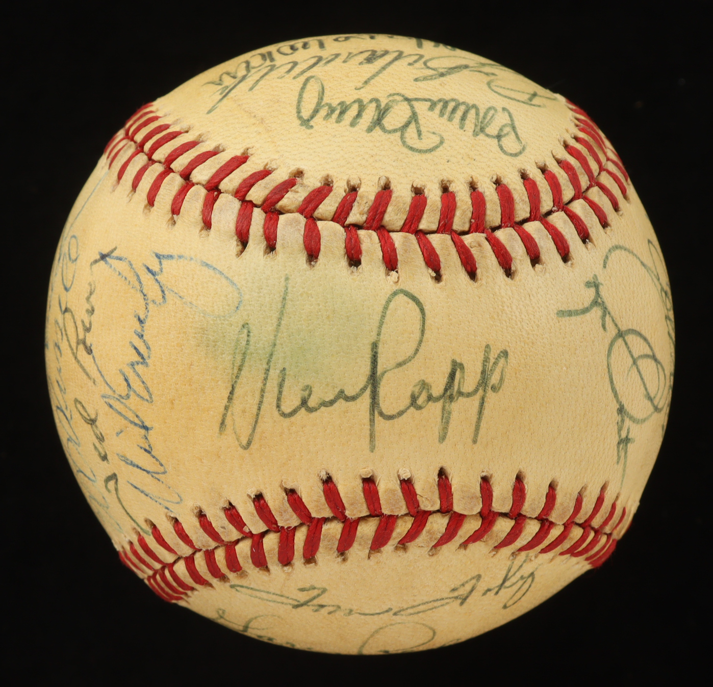 1984 Reds ONL Baseball Team-Signed By (27) With Tony Perez, Dave Parker ...