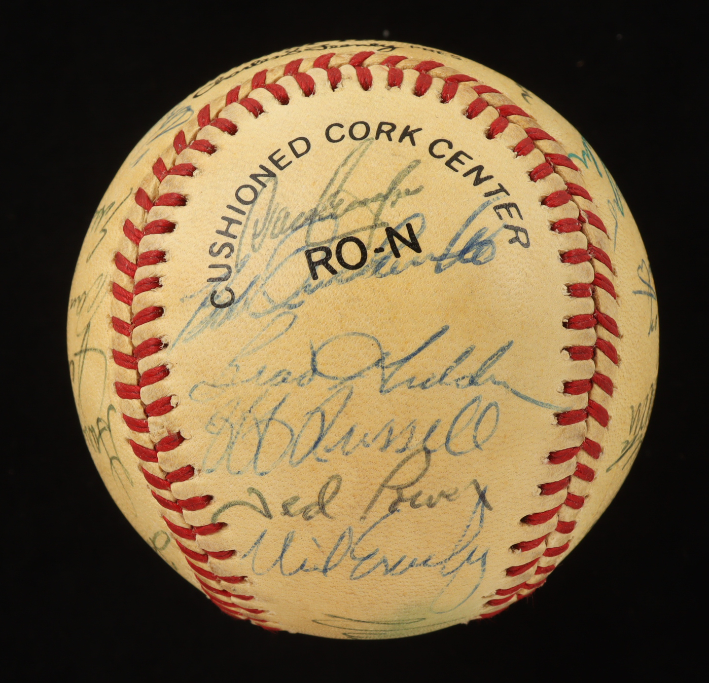 1984 Reds ONL Baseball Team-Signed By (27) With Tony Perez, Dave Parker ...
