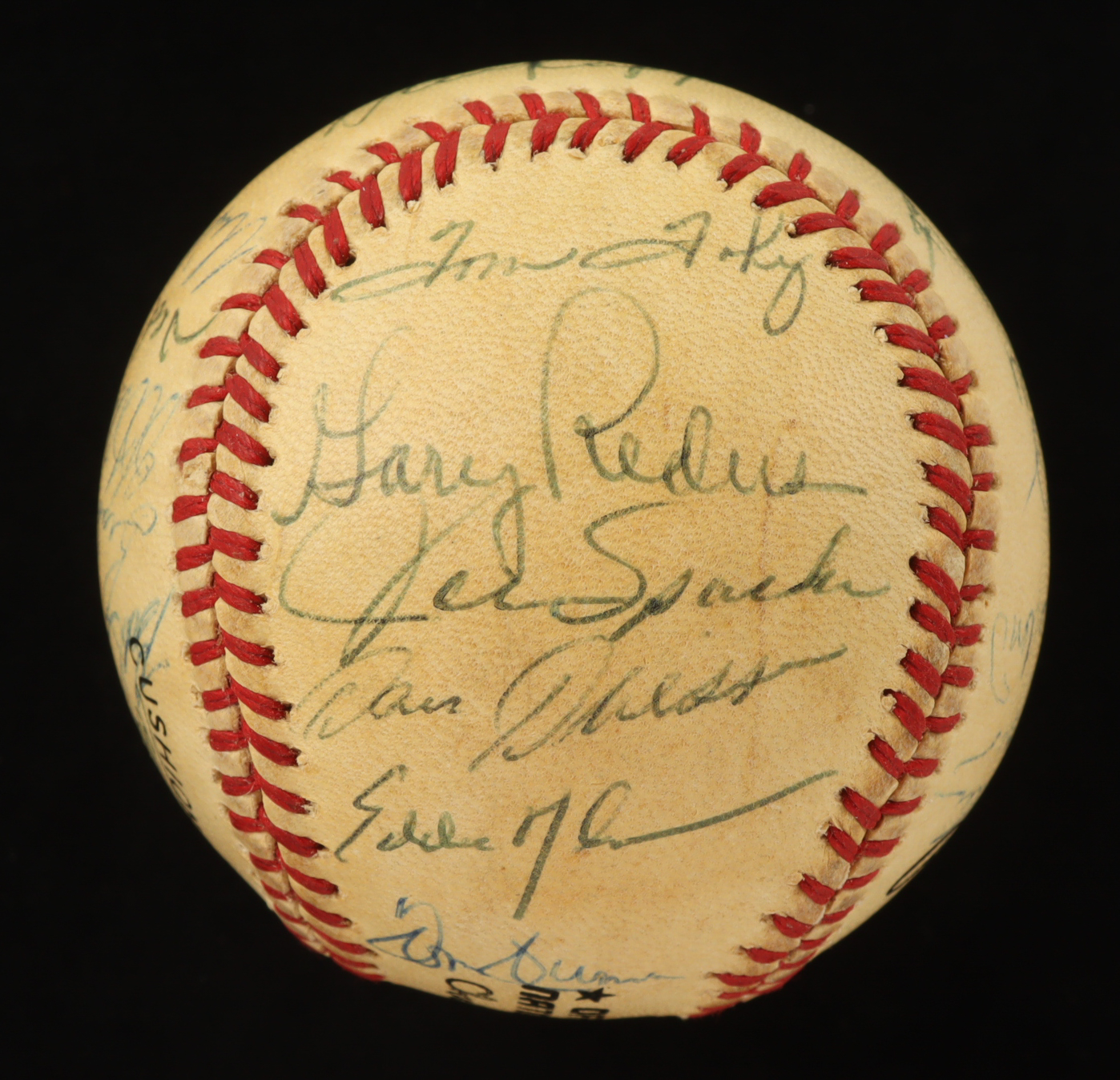 1984 Reds ONL Baseball Team-Signed By (27) With Tony Perez, Dave Parker ...